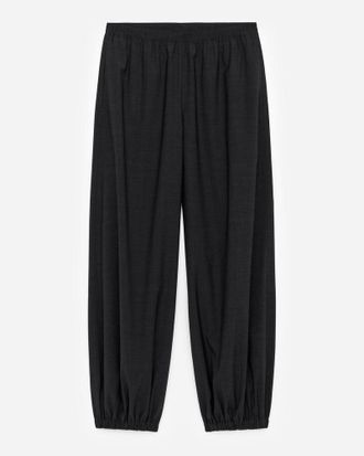 Arket Hose Mit Barrel Leg -Grau