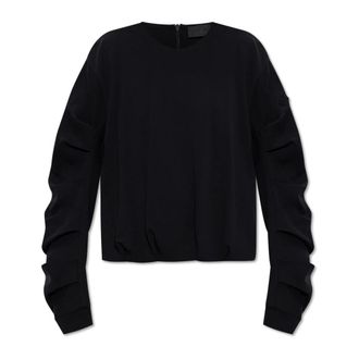 Moncler Baumwoll-Sweatshirt - - Sweatshirts & Hoodies - Damen - Schwarzk - M
