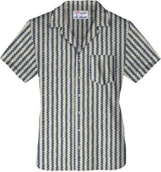 MC2 Saint Barth Homme, Chemises, Multicolore, Taille: S Kalea Crochet Stripes V