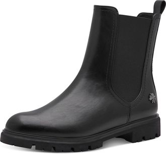 Marco Tozzi by Guido Maria Kretschmer Damen Chelsea Boots Flach mit Reißverschluss, Schwarz (Black), 36 EU