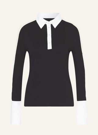 Marc Cain Poloshirt Im Materialmix blau
