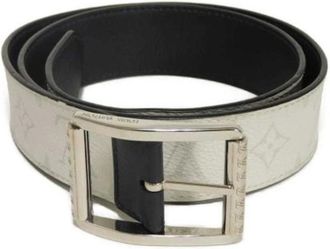 Louis Vuitton Ceinture Vintage Pre-owned en toile - Homme - Pre-owned - Gris - Taille: ONE Size