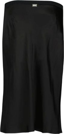 Ami Femme, Jupes, Noir, Taille: 40 FR Falda Midi Logo