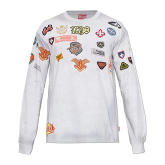 Diesel Long Sleeve Tops - - Tops - Herren - Grau - S