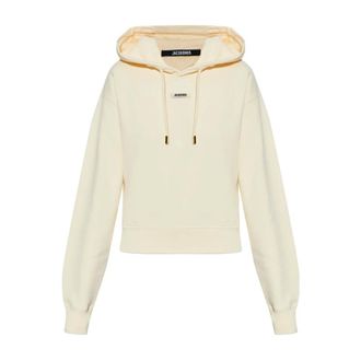 Jacquemus Femme, Sweatshirts et sweats &agrave; capuche, Beige, Taille: 42 FR SweaT-shirts &agrave; capuche