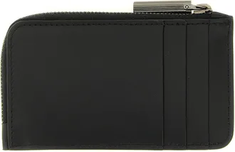 Christian Louboutin Calfskin Leather Card Case - Black