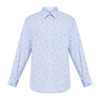 Paul Smith Little Rabbit Fil Coup&eacute; Shirt - - Shirts - Herren - Blau - L