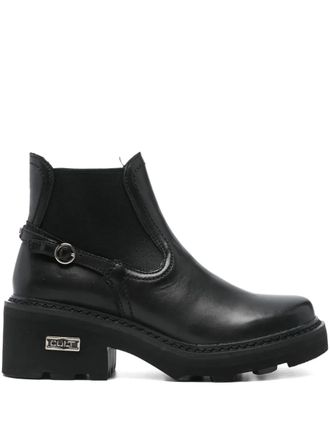 Cult bottines chelsea à empiècements élastiqués - Noir