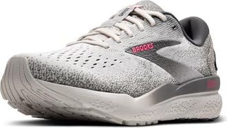 Brooks Women s Ghost 16 Neutral Running Shoe - Grey/Gargoyle/Pink - 10.5 Medium