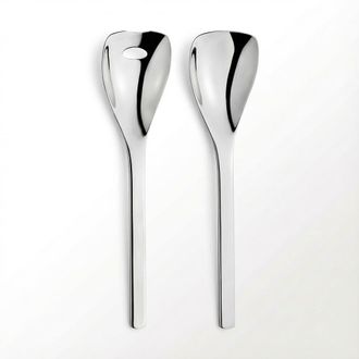 Puresigns Mini Salatbesteck ONE Extra Poliert 16 cm aus Edelstahl glanzvoll kompakte Premium Salatserver modern ergonomisch sp&uuml;lmaschinenfest