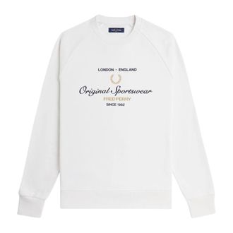Fred Perry Original Sportswear Sweatshirt - - Sweatshirts & Hoodies - Herren - Wei&szlig; - 2XL