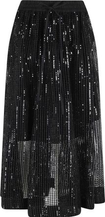 Meimeij Femme, Jupes, Noir, Taille: 38 FR Midi Skirts