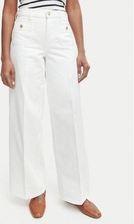 Tommy Hilfiger Jeans 70s WW0WW48576 Wei&szlig; Wide Leg