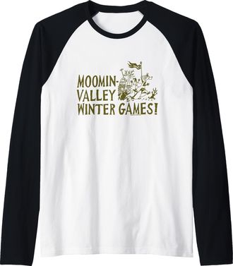 Moomin Olive Moominvalley Winterspiele! Sport Raglan