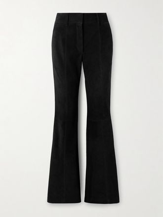 Gabriela Hearst Pantalon Évasé En Daim Rhein - Noir
