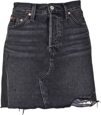 Levi's Femme, Shorts, Noir, Taille: W28 Deconstructed Skirt