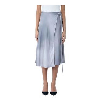 Acne Studios Satin Wrap Rock - - Skirts - Damen - Grau - L