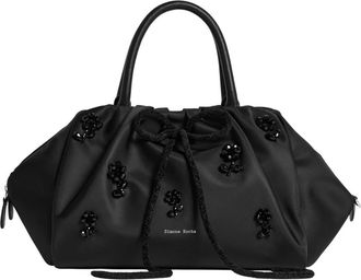 Simone Rocha Femme, Sacs, Noir, Taille: ONE Size Sac &agrave; main avec d&eacute;corations brod&eacute;es