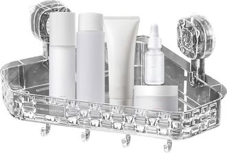 Generic Badezimmer-/Duschorganisator mit Saugnapf - dreieckiges Aufbewahrungs-Racroom-Saugnapfregal | Dreieckiges Wandregal f&uuml;r Badezimmer - Dusch-Organizer, 