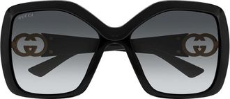 Gucci Lunettes De Soleil - Bleu Foncé