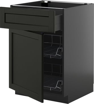 IKEA METOD / KNIVSHULT Unterschrank mit Drahtkorb/Tür