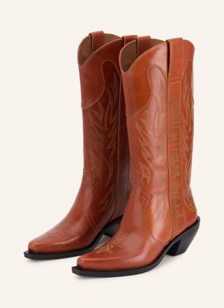 Off-white Cowboy Boots Santiag braun