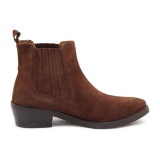 Emanuelle Vee Braune Adel Stiefeletten mit 4 cm Absatz - - Shoes - Damen - Braun - 41 EU