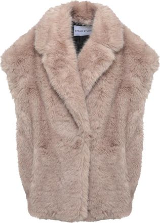 Stand Studio Stand Studio - Gilet en fausse fourrure - Femme - Vestes - Beige - Taille: 36/38 FR
