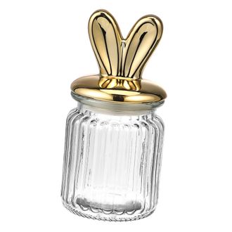 Cabilock 1Stk Einmachglas Glas-Container luftdichte Gl&auml;ser lagercontainer vorratsbeh&auml;lter Snackbeh&auml;lter Hochzeitsdekoration einzigartiges Glasgef&auml;&szlig; Lebensmitte