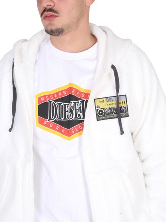 Diesel Logo-Print Drawstring Hood Sweatshirt - Multicolor