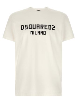 Dsquared2 Logo Print T-shirt - Cream