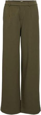 Object OBJLISA Wide Pant Noos Pantalon en Tissu, Ivy Green, 36 Femme