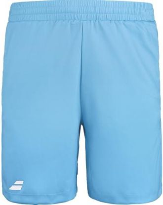Babolat Short de Tennis Modèle Play, pour Garçon, 12-14 Ans, Bleu foncé, Matière Élastique avec Cordon Réglable, 2 Poches Latérales pour Balles, Idéal pour Jo
