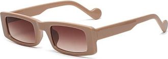 Generic Lunettes De Soleil Carr&eacute;es &Agrave; Petite Monture For Hommes Et Femmes, Vacances, F&ecirc;tes, Lunettes De Soleil D&eacute;coratives(Brown)
