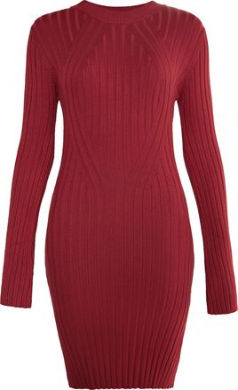 Faina Strickkleid Damen weinrot