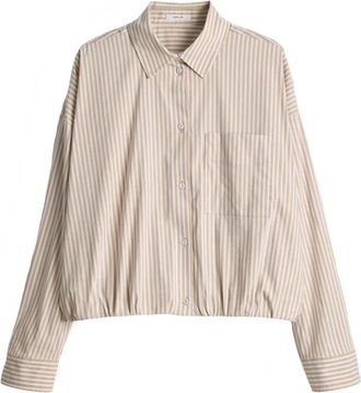 OPUS Fresa Bluse lange mouw - - Blouses & Shirts - Damen - Beige - M