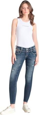 Le Temps Des Cerises Jeans Pulp Slim Snap 7/8&egrave;me Destroy Bleu N&deg;3