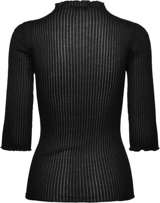 Rosemunde Stehkragenshirt Belize silk shirt leicht transparentes Shirt, 3/4 Arm, mit Stehkragen, Seidenmix