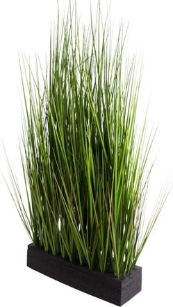 Botanic-Haus k&uuml;nstliches Grasarrangement/k&uuml;nstliches Gras/Kunstgras im schwarzen Schaumstoffsockel, H&ouml;he ca. 120 cm