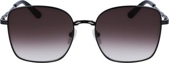 Calvin Klein Womens Sunglasses CK23100S - Black with Dark Grey Gradient Lens