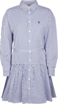Polo Ralph Lauren Femme, Robes, Bleu, Taille: 36 FR Woven Shirt Dress