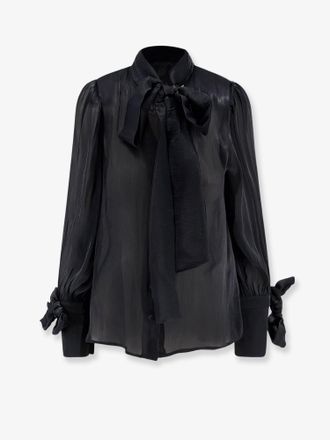 Actualee Satin shirt with padded shoulders - ACTUALEE - gender_Woman