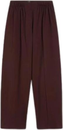 Sportmax Femme, Pantalons, Rouge, Taille: 36 FR Quito Wide Pantalons
