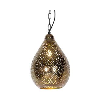 QAZQA Maruf,sinbad,zayn - Suspension - 1 lumi&egrave;re - &oslash; 24 cm - Cuivre - Oriental - &eacute;clairage int&eacute;rieur - Salon i Chambre - Qazqa
