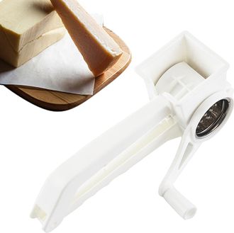 Generic Rotationsk&auml;sereibe - Manuelle Rotationsk&auml;sereibe | Handk&auml;sereibe mit Griff | Edelstahl-Rotationsreibe, ergonomische K&auml;sereibe f&uuml;r, Kartoffeln