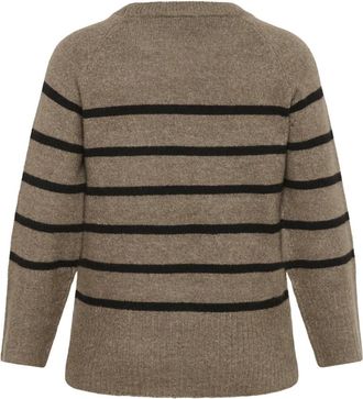 Kaffe Curve Femme, Pulls, Brun, Taille: 40 FR Tricot ras du cou