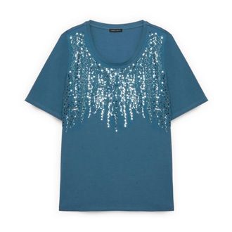 Fiorella Rubino Damen, Oberteile, Blau, XSGr&ouml;&szlig;e