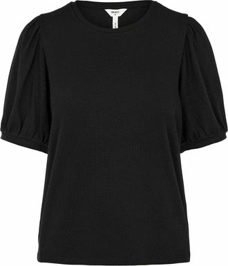 Object Womens Black S/S Tops