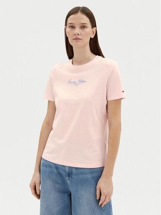 Tommy Hilfiger T-Shirt WW0WW45428 Rosa Regular Fit