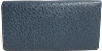 Louis Vuitton unisex, Pre-owned, Bleu, Taille: ONE Size Portefeuille en cuir Pre-owned